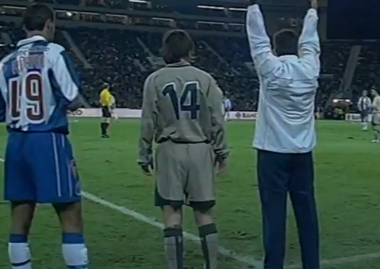 Sixteen-year-old Lionel Messi makes his Barcelona debut in 2003 in a ...