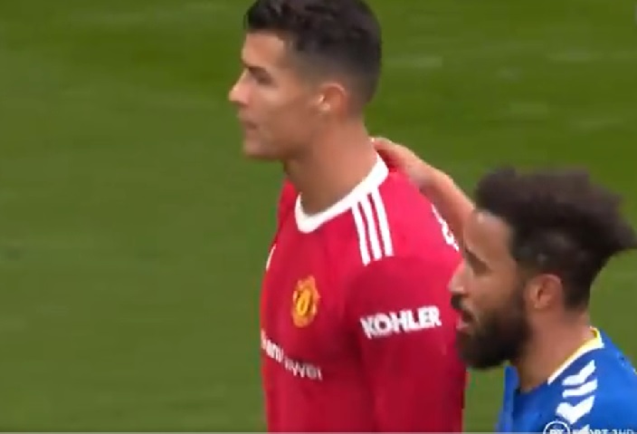 Cristiano Ronaldo walks in anger off the pitch after Manchester United ...