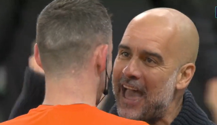 Manchester City boss Pep Guardiola angry at officials following Carabao ...